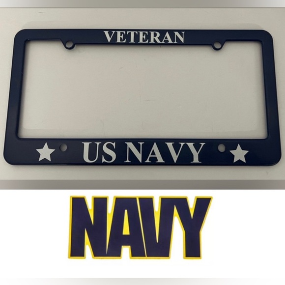 Other | Us Navy Veteran License Plate Frame | Poshmark